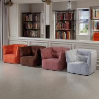 China Modern Single Seat Compressed Sofa with Rebonded Foam Filling for Apartment Living Room for sale