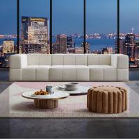 China Luxury Modern Elegant Convertible Fabric Sectional Sofa Bed Set Customized Extendable Vacuum-Sealed Compressed Package Villa for sale