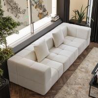 China Luxury Modern Elegant Convertible Fabric Sectional Sofa Bed Set Customized Extendable Vacuum-Sealed Compressed Package Villa for sale