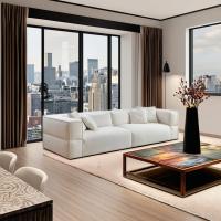 China Customizable Modern White Fabric Frameless Boneless Sofa Modular Compressed Couch for Living Room Villa 2 Seater for sale