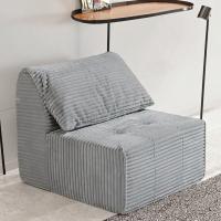 China Modern Single Seat Compressed Sofa with Rebonded Foam and Fabric Upholstery for Living Room Customizable for sale