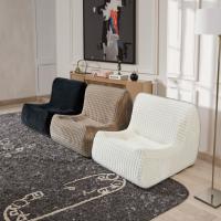 China Modern Single Seat Sectional Sofa Fabric Sponge Filling Square Shape Living Room Furniture 80cm for sale