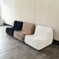 China Modern Single Seat Sectional Sofa Fabric Sponge Filling Square Shape Living Room Furniture 80cm for sale