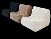 China Modern Single Seat Sectional Sofa Fabric Sponge Filling Square Shape Living Room Furniture 80cm for sale