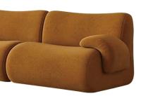 China Customizable Three-Seat Compressed Sofa with Rebonded Foam Filling for Living Room Villa Use for sale