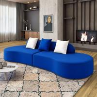 China Modern Curved Semi-Circle Lounge Sofa Set with Vacuum Compression Memory Foam for Villa Living Room for sale