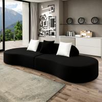 China Modern Curved Semi-Circle Lounge Sofa Set with Vacuum Compression Memory Foam for Villa Living Room for sale