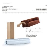 China Retro Corduroy Straight Row Sectional Sofa Set Vacuum Compressed Fabric Sponge Filling 7-30 Days Delivery for sale