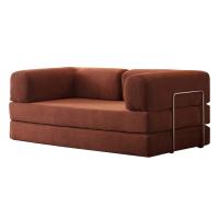 China Retro Corduroy Straight Row Sectional Sofa Set Vacuum Compressed Fabric Sponge Filling 7-30 Days Delivery for sale