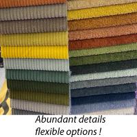 China Custom L-Shape Plush Sofa Set Compressed Fabric Living Room Sponge Filling Apartment Villa for sale