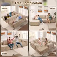 China Customized Fabric Compressed Sofa Set with Rebonded Foam for Living Room 7-30 Days Delivery for sale