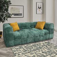 China AcreECO HFX-717 Customizable French 2-Seater Chenille Fabric Modular Sectional Sofa Bed Set Green for sale