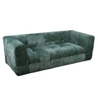 China AcreECO HFX-717 Customizable French 2-Seater Chenille Fabric Modular Sectional Sofa Bed Set Green for sale