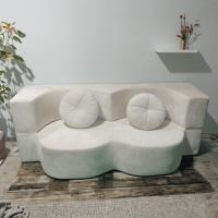 China Modern Compressed Sectional Sofa Bed Folding Reclining Couch for Villa Living Room Fabric Sponge for sale