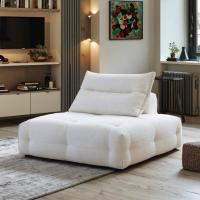 China Modern Single Seat Compressed Sofa Fabric Sponge 80cm Width for Living Room Home Apartment for sale