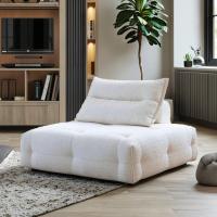 China Modern Single Seat Compressed Sofa Fabric Sponge 80cm Width for Living Room Home Apartment for sale