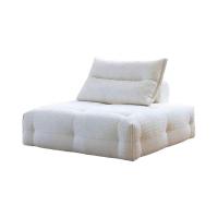 China Modern Single Seat Compressed Sofa Fabric Sponge 80cm Width for Living Room Home Apartment for sale