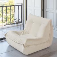 China Modern Single Seat Teddy Sofa Custom Home Furniture with Rebonded Foam Filling for Apartment Living Room Hotel Use for sale