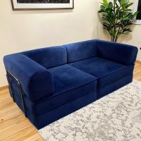 China Compressed Velvet Corner Sofa Set Folding Sofa Bed with Sponge Filling for Living Room Hotel Apartment for sale