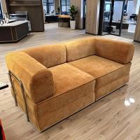 China Compressed Velvet Corner Sofa Set Folding Sofa Bed with Sponge Filling for Living Room Hotel Apartment for sale