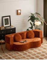 China Modern 3-Seater Compressed Sofa Bed with Rebonded Foam Fabric for Living Room School for sale