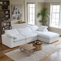 China Nordic Style Modular Daybed Couch Sofa Set with Washable Linen Fabric for Living Room Apartment Villa for sale