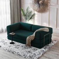 China Modern Compression Sofa Bed Set Microfiber Fabric Sectional Modular Design Stainless Steel Legs Square Shape Customizable Vacuum for sale