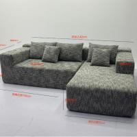 China OEM L-Shape Frameless Sofa Comfortable Couch Sponge Indoor Modular Sofa Living Room Could Couch Compressed Sofa for sale