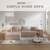 China Pink U-Shape Compression Foam Sofa Bed Modular Sectional Couch for Home Apartment for sale