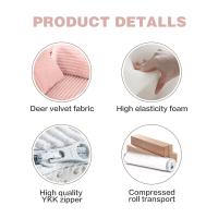 China Pink U-Shape Compression Foam Sofa Bed Modular Sectional Couch for Home Apartment for sale
