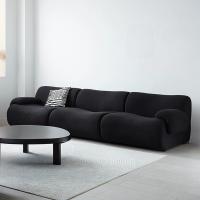 China Custom Minimalist Sectional Corner Sponge Sofa Vacuum Compressed 3-Seat Modular Living Room Couch for sale