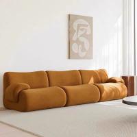 China Custom Minimalist Sectional Corner Sponge Sofa Vacuum Compressed 3-Seat Modular Living Room Couch for sale