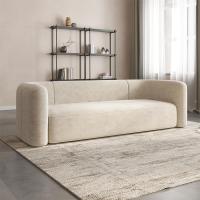 China Nordic Design Three Seat Fabric Frame Tufted Eco-Friendly Space-Saving Sofa Living Room for sale