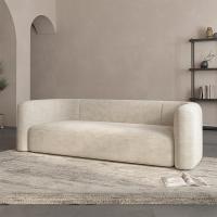 China Nordic Design Three Seat Fabric Frame Tufted Eco-Friendly Space-Saving Sofa Living Room for sale