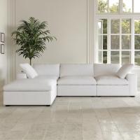 China Eco-Friendly Armless L-Shape Fabric Sofa Sectional for Villa Living Room 7-30 Days Delivery for sale