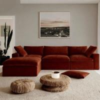 China Eco-Friendly Armless L-Shape Fabric Sofa Sectional for Villa Living Room 7-30 Days Delivery for sale