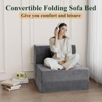 China Multifunctional Folding Convertible Sofa Chair Dual-Use Frameless Boneless Recliner Sofa Bed Bean Bag Home Upholstered Square for sale
