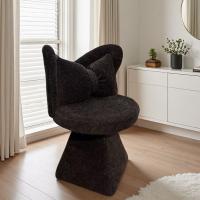 China Custom Swivel Vanity Chair for Makeup Salon Bedroom Living Room Accent Chair 360 Degree Rotation for sale