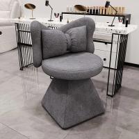 China Custom Swivel Vanity Chair for Makeup Salon Bedroom Living Room Accent Chair 360 Degree Rotation for sale