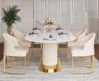 China Modern PU Leather Dining Chair with Metal Iron Frame for Restaurant Hotel Salon Use for sale