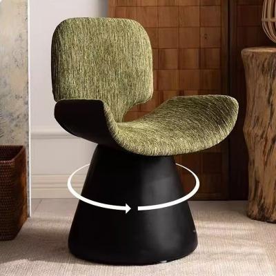 China Solid Wood Swivel Vanity Chair with High Elastic Sponge Cushion for Salon Home Office Bedroom for sale