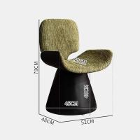 China Solid Wood Swivel Vanity Chair with High Elastic Sponge Cushion for Salon Home Office Bedroom for sale