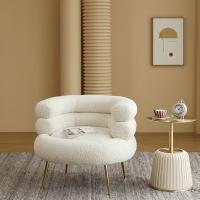 China Single Seat Lamb Fleece Fabric Lazy Sofa Chair Accent Leisure for Hotel Living Room Bedroom for sale