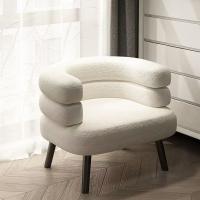 China Single Seat Lamb Fleece Fabric Lazy Sofa Chair Accent Leisure for Hotel Living Room Bedroom for sale
