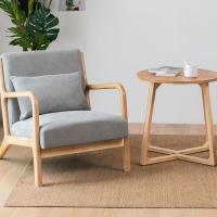 China Modern Fabric Single Seat Recliner Chair Leisure Chaise Lounge with Wooden Frame Space Saving Home Furniture for sale