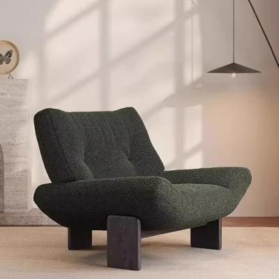 China Wholesale Retro Single Seat Accent Recliner Sofa Chair with Chenille Fabric and Ash Wood Legs for sale