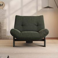 China Wholesale Retro Single Seat Accent Recliner Sofa Chair with Chenille Fabric and Ash Wood Legs for sale