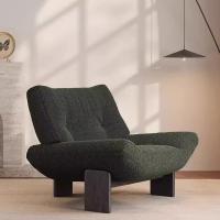 China Wholesale Retro Single Seat Accent Recliner Sofa Chair with Chenille Fabric and Ash Wood Legs for sale