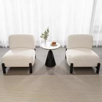 China Wholesale Lamb Fleece Fabric Single Leisure Sofa Chair with High-resilience Sponge for Bedroom for sale