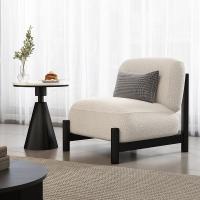 China Wholesale Lamb Fleece Fabric Single Leisure Sofa Chair with High-resilience Sponge for Bedroom for sale